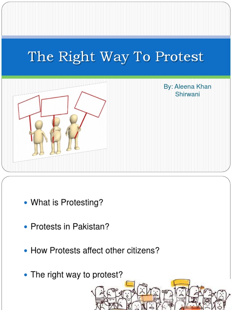 The Right Way To Protest (POwerpoint) | PDF