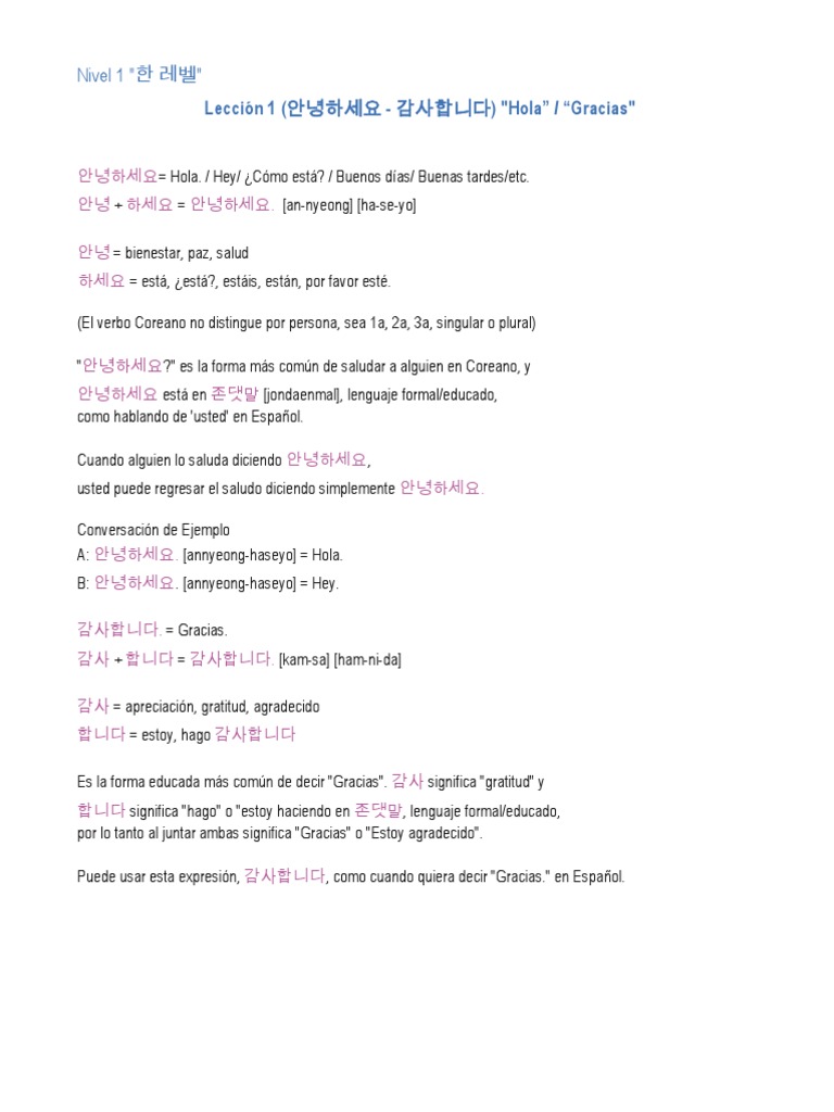 Aprende Coreano - Nivel 1 | Lenguaje Koreano | Asunto (gramática ...