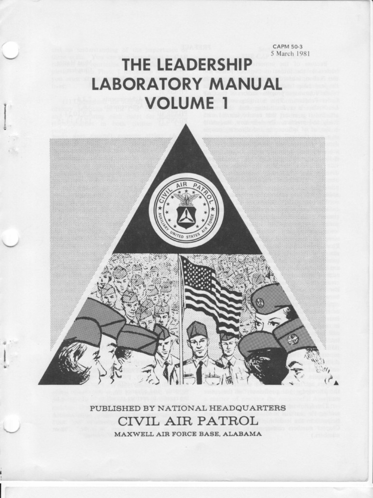 1981 CAPM 50-3 Civil Air Patrol Leadership Laboratory Volume 1 | PDF ...