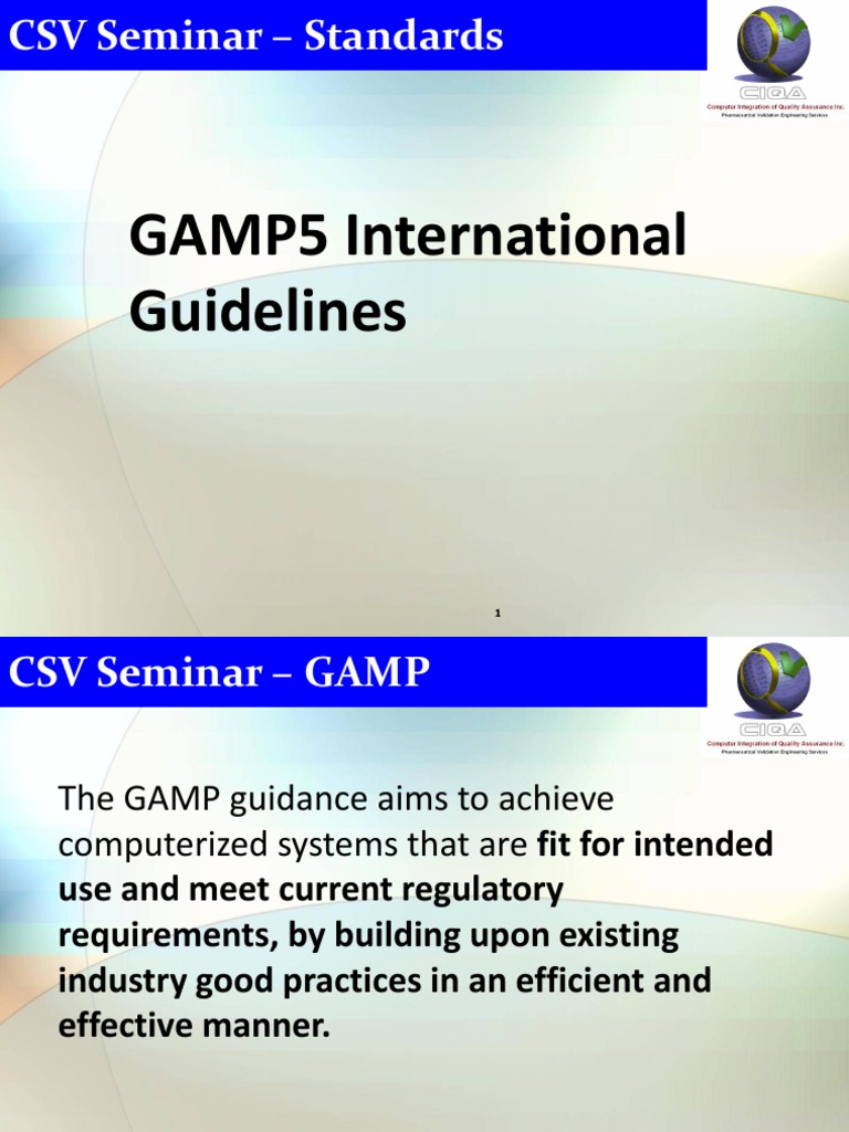 CSV_2_GAMP5 | Quality Management System | Risk Management