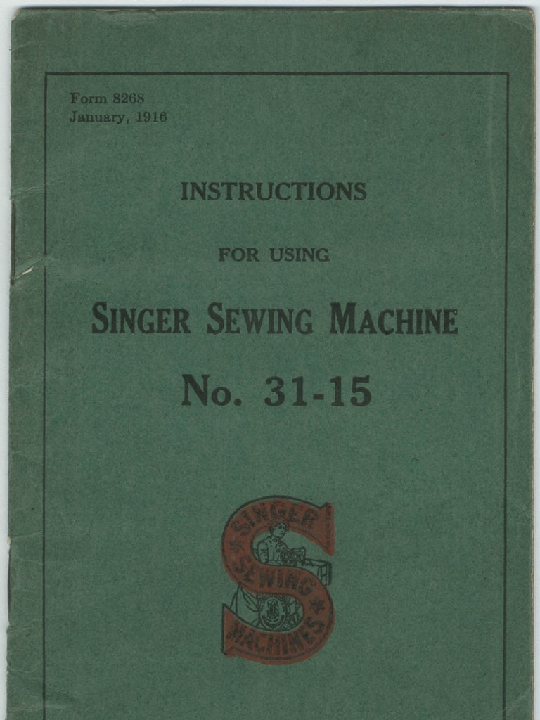 Singer 31 15 Manual | PDF