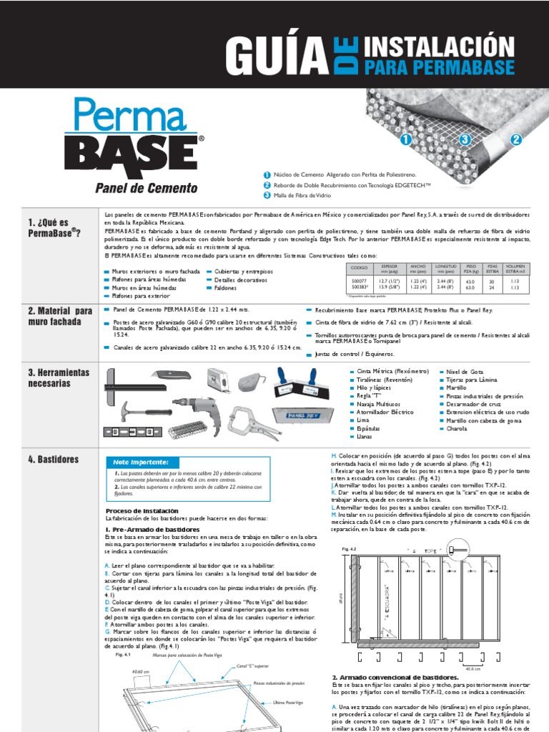Guia Practica de Instalacion PermaBase | PDF
