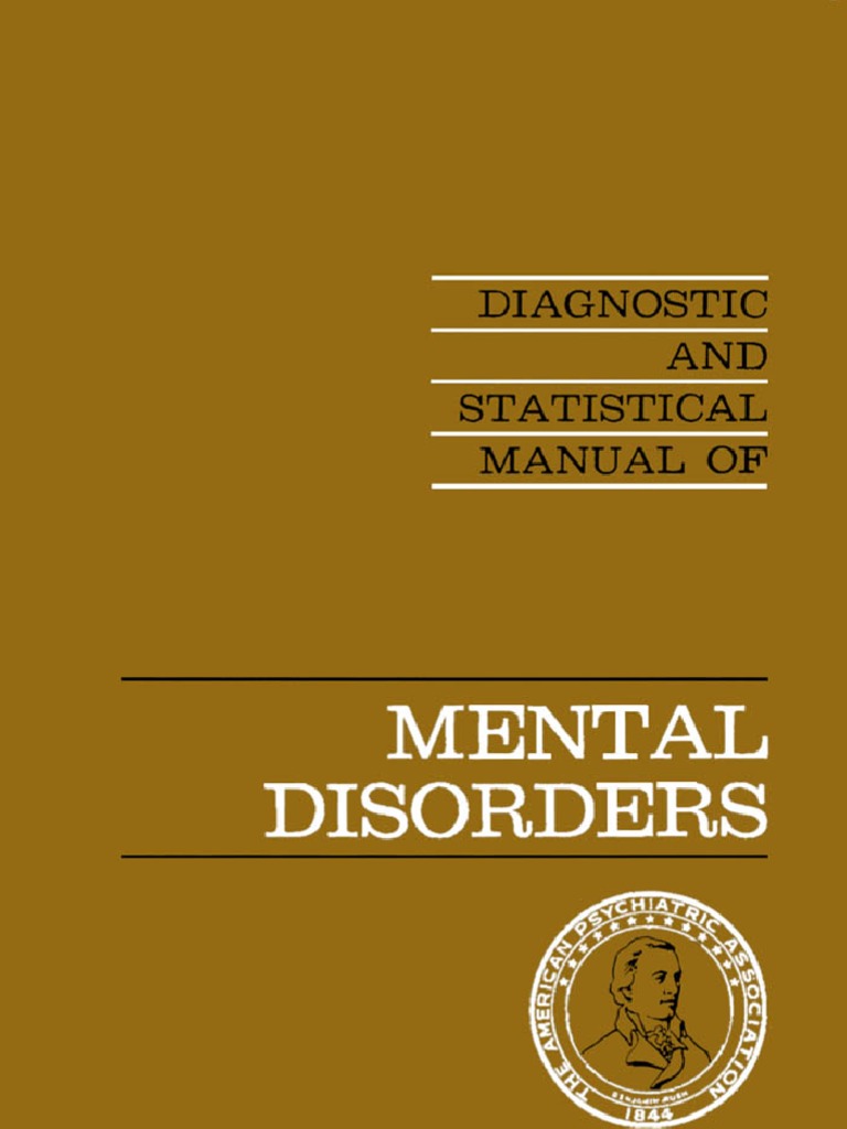 DSM II | PDF | International Statistical Classification Of Diseases And Related Health Problems ...