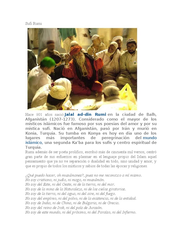 Sufi Rumi | PDF | Rumi | El sufismo