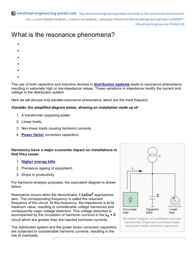 What Is The Resonance Phenomena | PDF