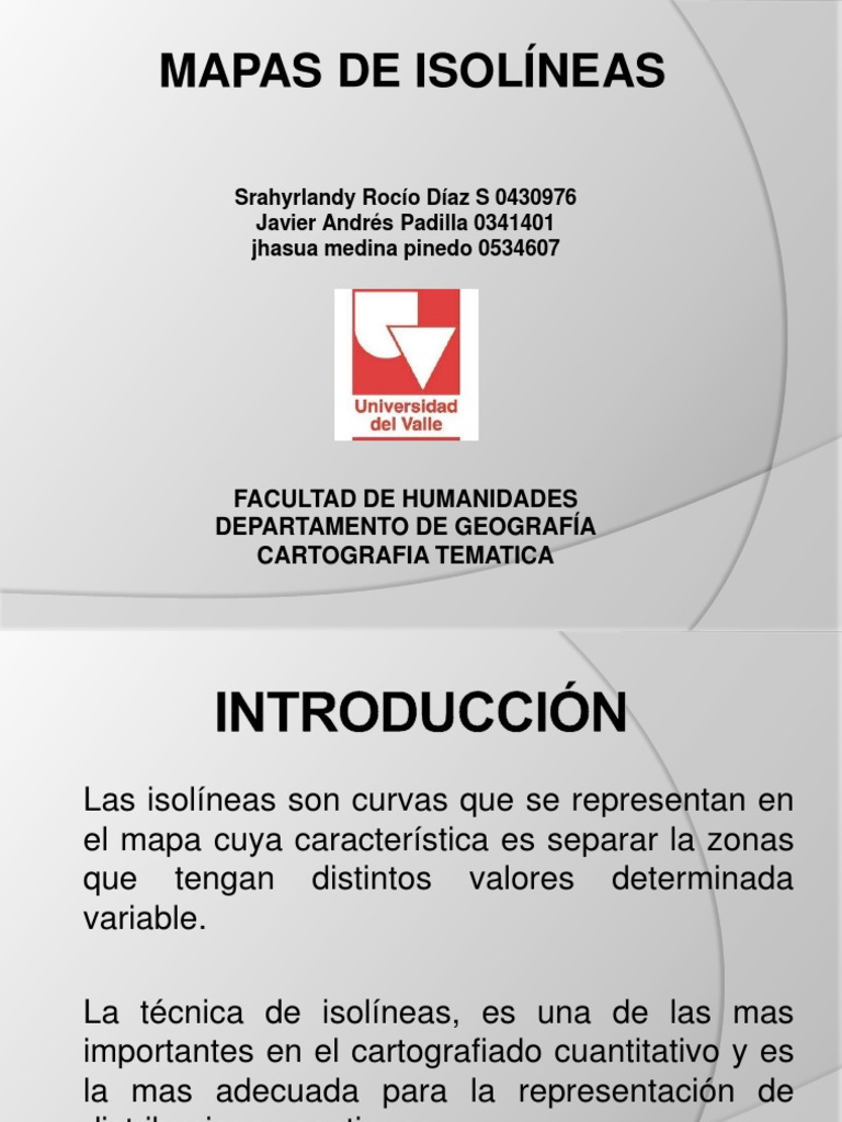 Mapas de Isolineas | PDF | Mapa | Cartografía