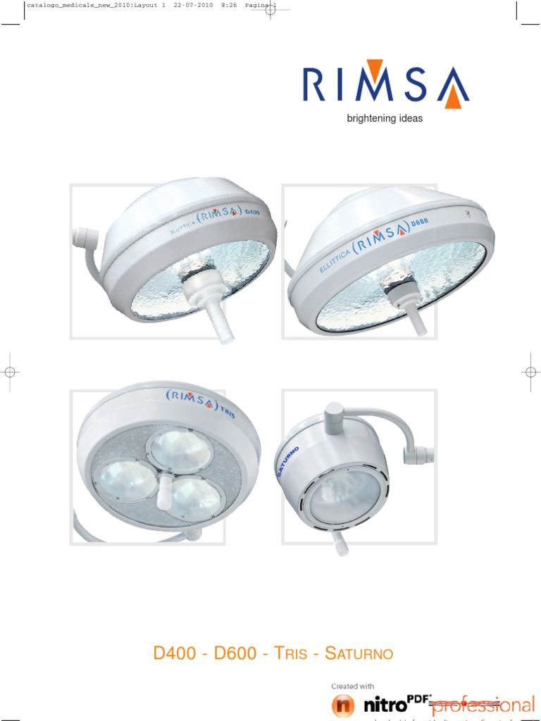 Catalogo Medicale 2010 Low-RIMSA | PDF | Light | Lighting