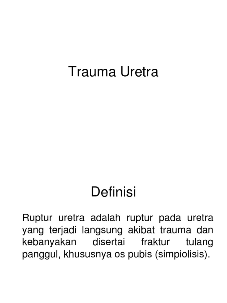Trauma Uretra | PDF