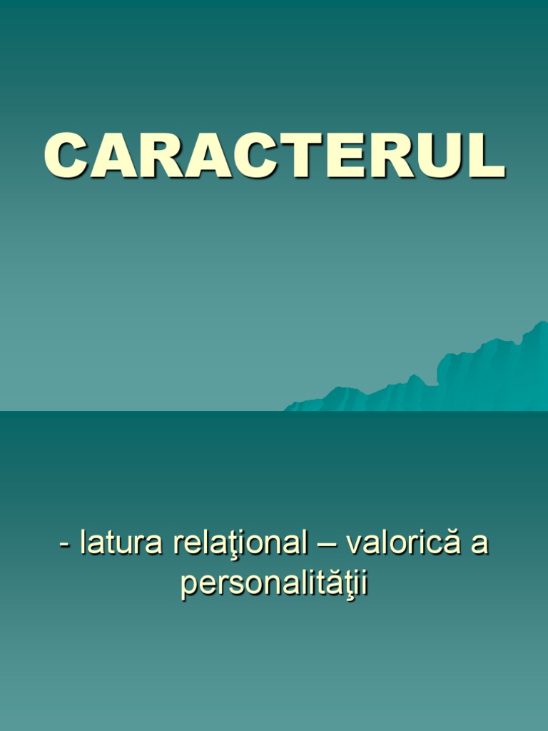 Caracter