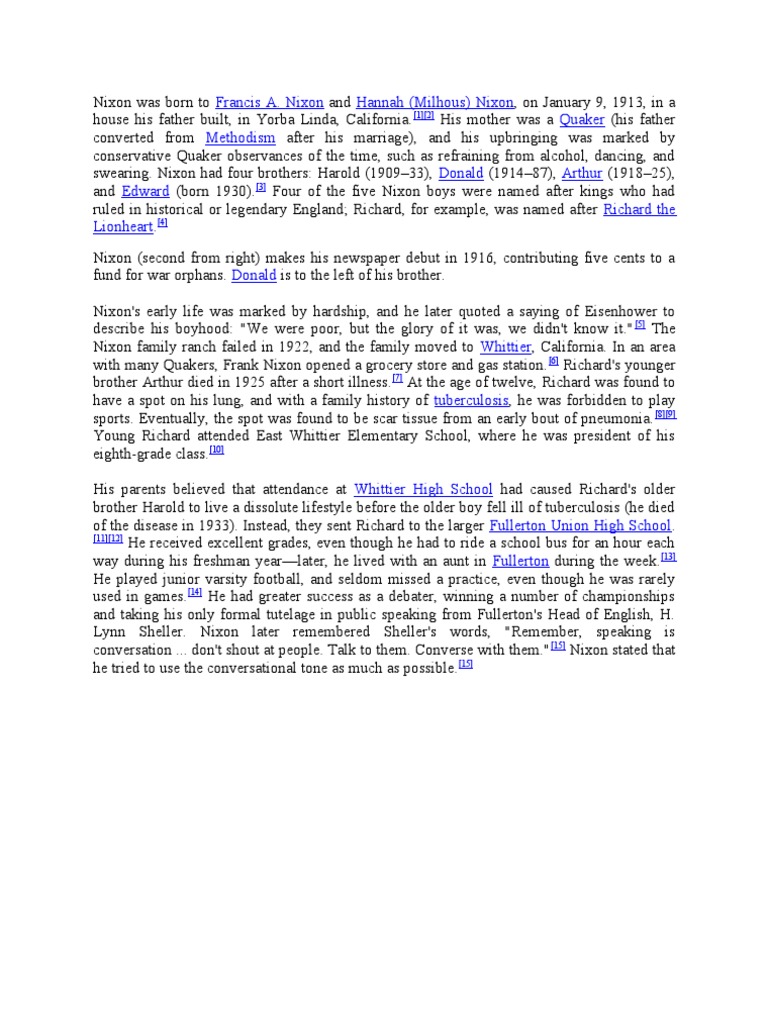 Francis A. Nixon Hannah (Milhous) Nixon Quaker Methodism Donald Arthur ...