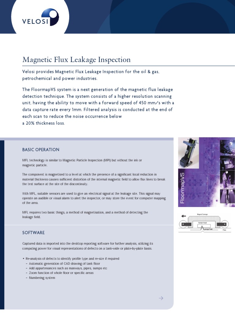 MFL Inspection Services for Oil & Gas | PDF | Computers | Technology ...
