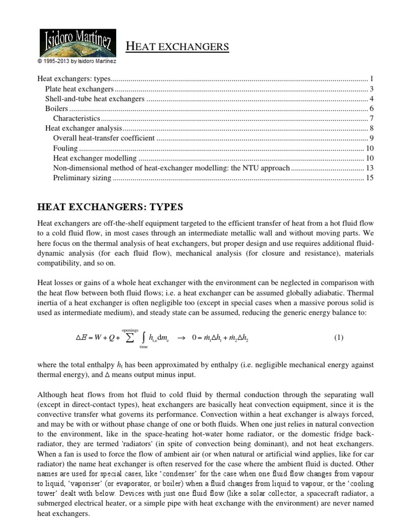 Heat Exchangers Types PDF | PDF