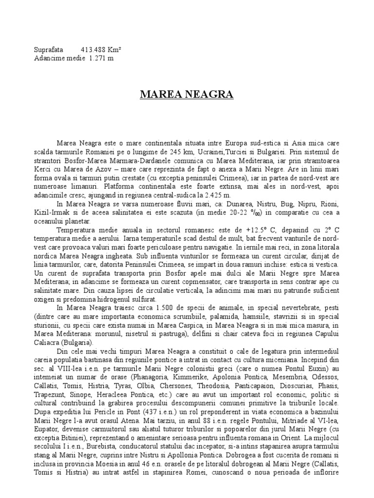 Marea Neagra | PDF