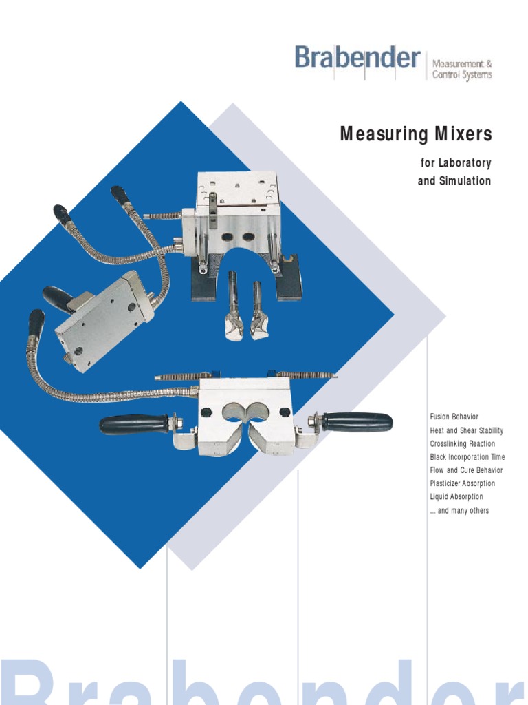 Brabender Measuring Plasticorder | PDF | Plastic | Viscosity