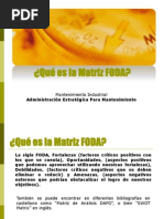 Matriz FODA (Maxi-Mini) | PDF