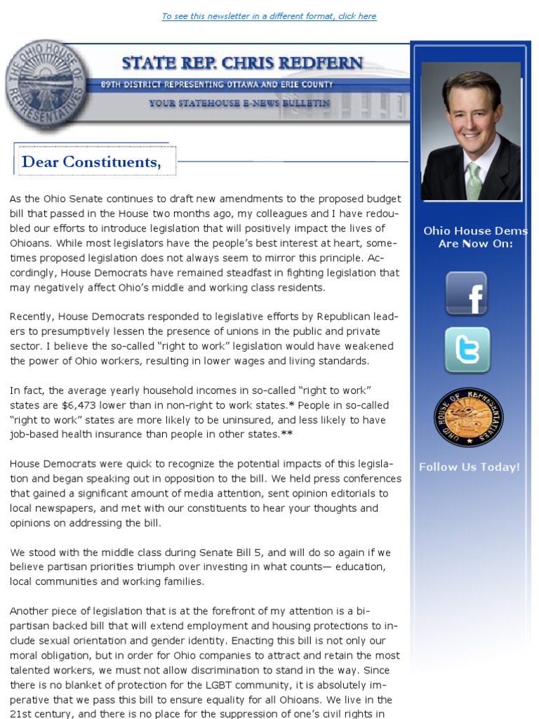 Redfern June ENL '13 | PDF | Right To Work Law | Democratic Party ...