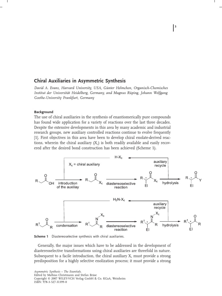 Asymmetric Synthesis | PDF | Enantioselective Synthesis | Unit Processes