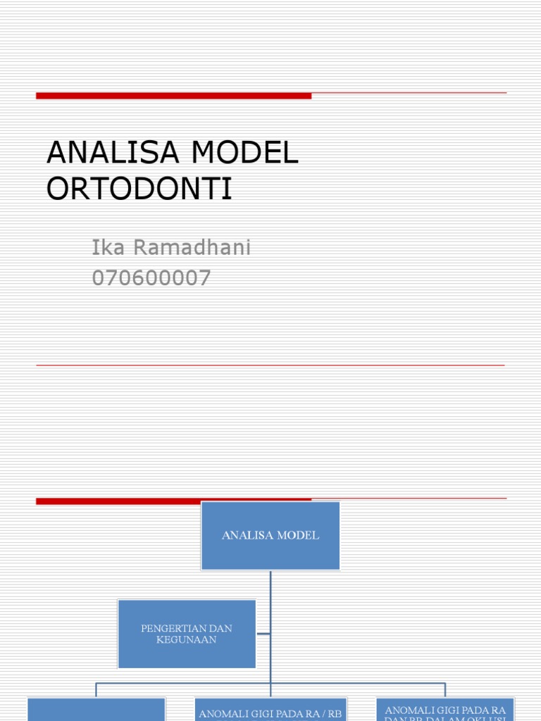 Analisa Model Ortodonti (IKA) | PDF