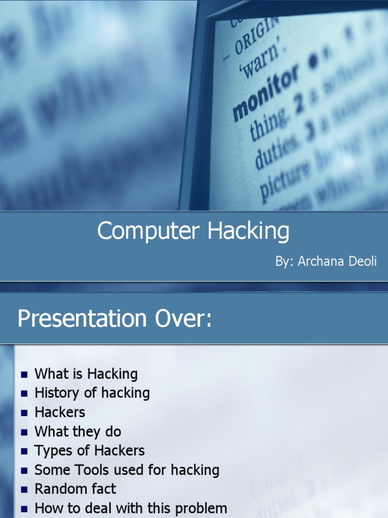 Computer Hacking | PDF | Security Hacker | Phishing