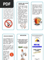 Triptico Dia Mundial Sin Tabaco | PDF