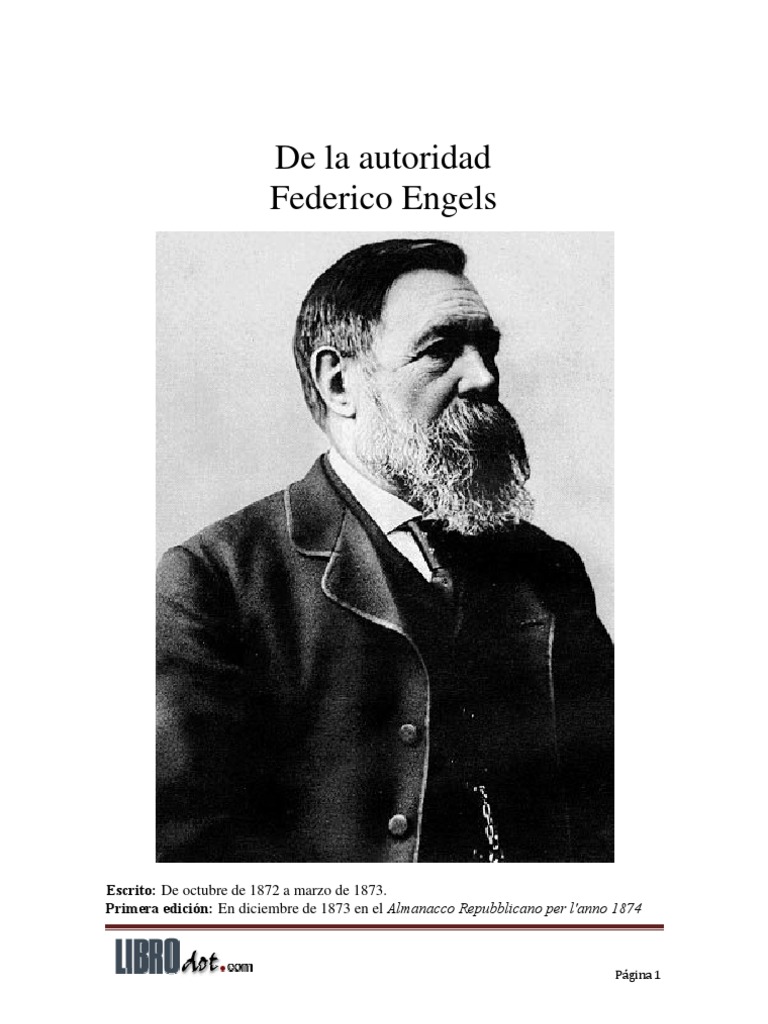 La autoridad según Federico Engels | PDF | Estado (política) | Capitalismo