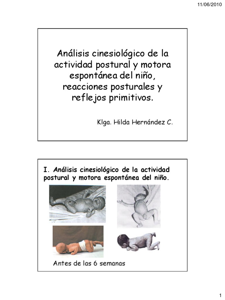 Reacciones Posturales y Reflejos Primitivos | PDF