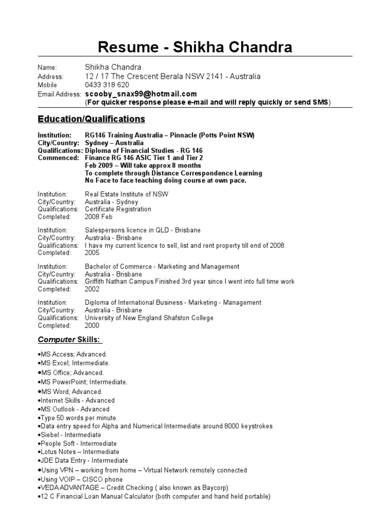 Shikha Resume 2009 | PDF | Business | Computing
