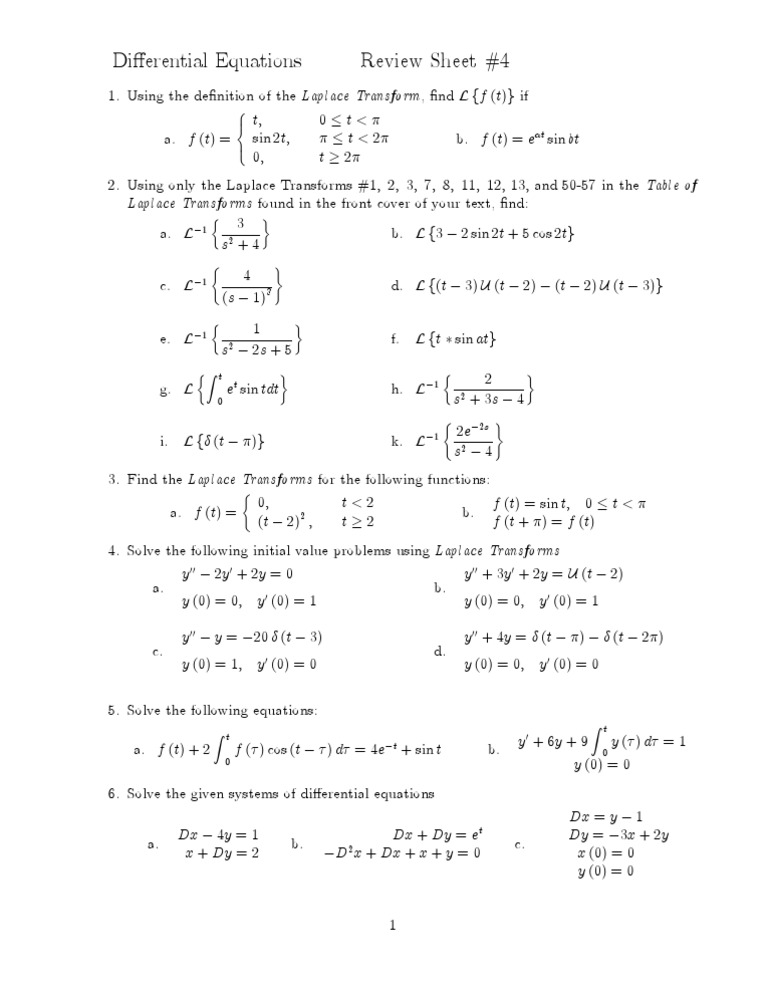Math 2 Review Sheet 4 | PDF | Science & Mathematics