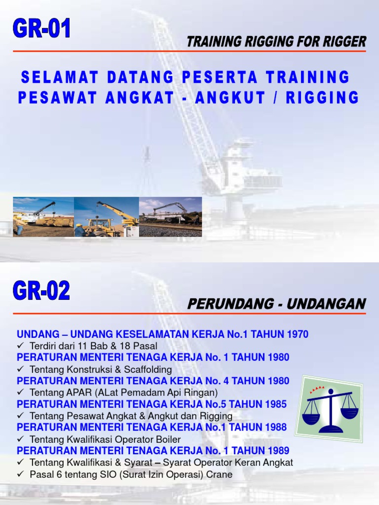 Panduan Keselamatan Kerja Rigger | PDF