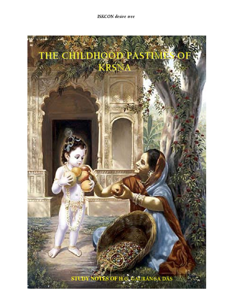 Childhood Pastimes of Lord Krishna | PDF | Bhagavad Gita | Forms Of Vishnu