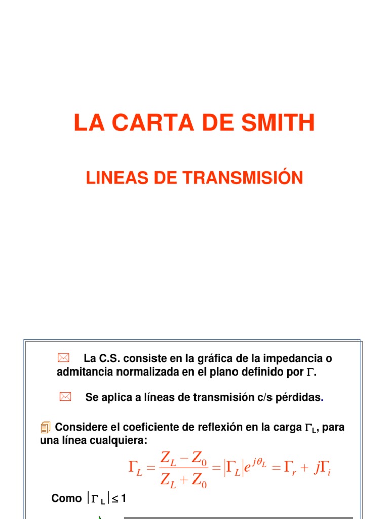 La Carta de Smith | PDF | Ingeniería Electrónica | Cantidad