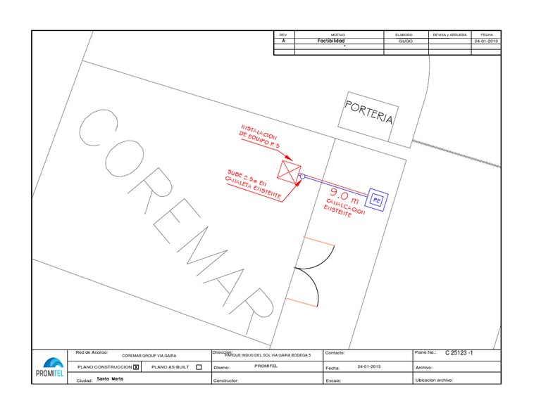 C 25123 Coremar Group Via Gaira Plano Interno PDF | PDF