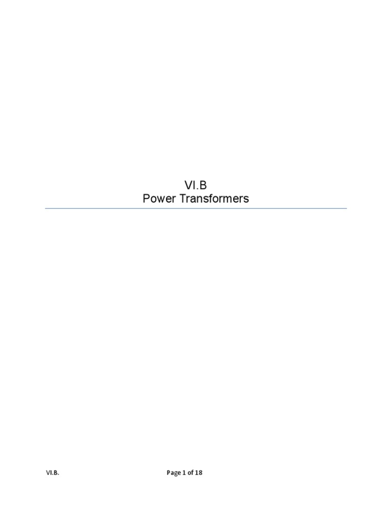 Power Transformers | PDF | Transformer | Temperature