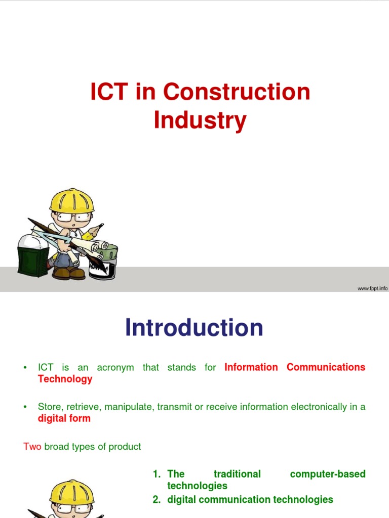ICT in Construction Industry | PDF | Computer Aided Design ...