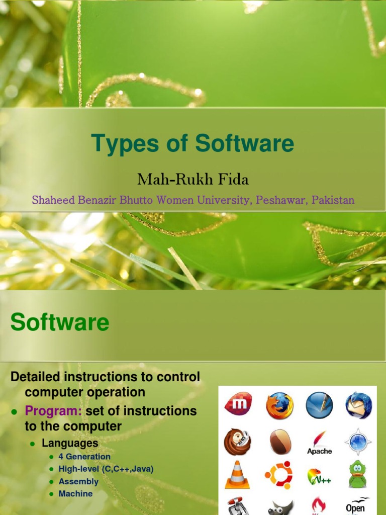 G-Types of Software | PDF | Operating System | Computer File
