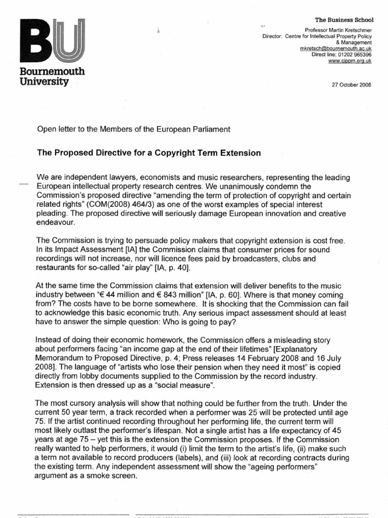 Term Open Letter | PDF