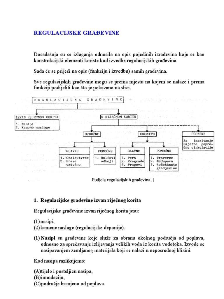 Regulacijske Gradjevina | PDF