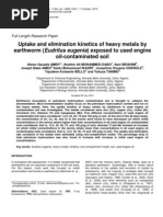 Earthworm Acute Toxicity Testing Guide | PDF | Soil | Solvent