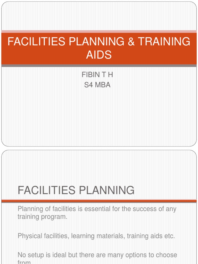 Facilities Planning for Effective Training | PDF