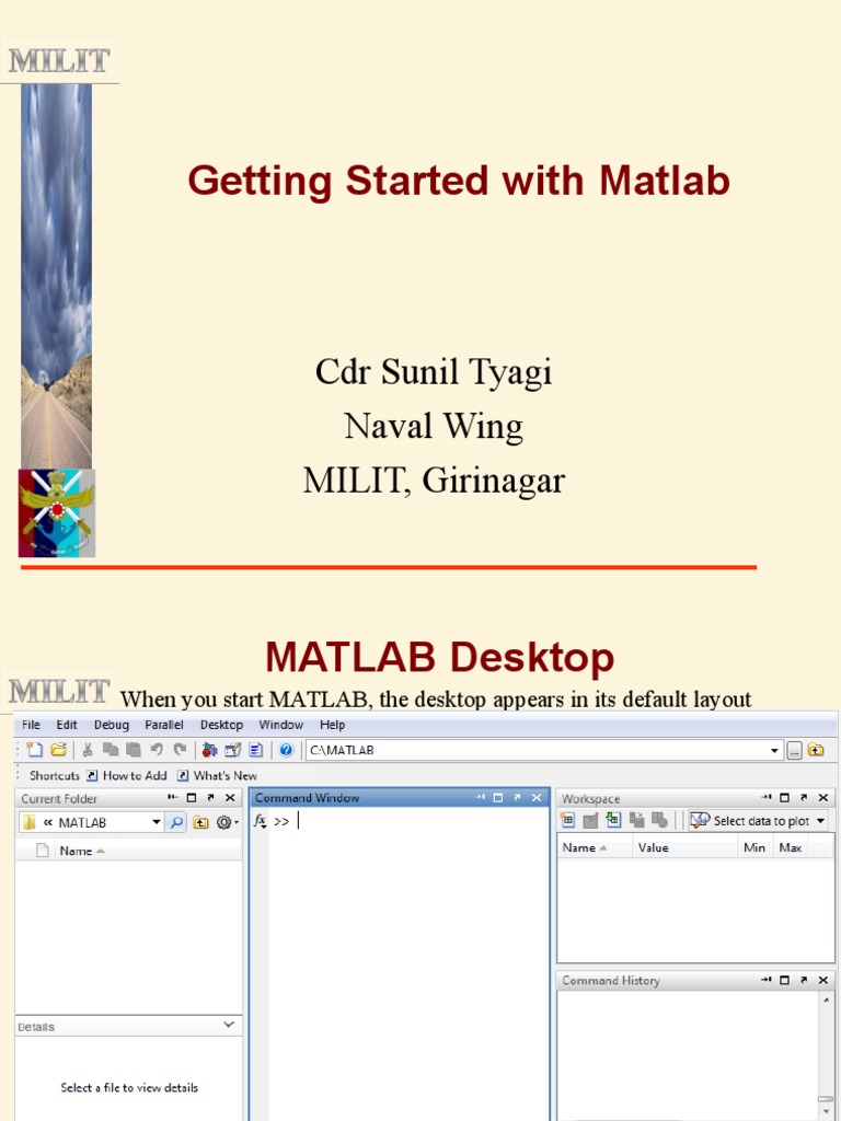 Matlab Getting Started | PDF | Matlab | Matrix (Mathematics)