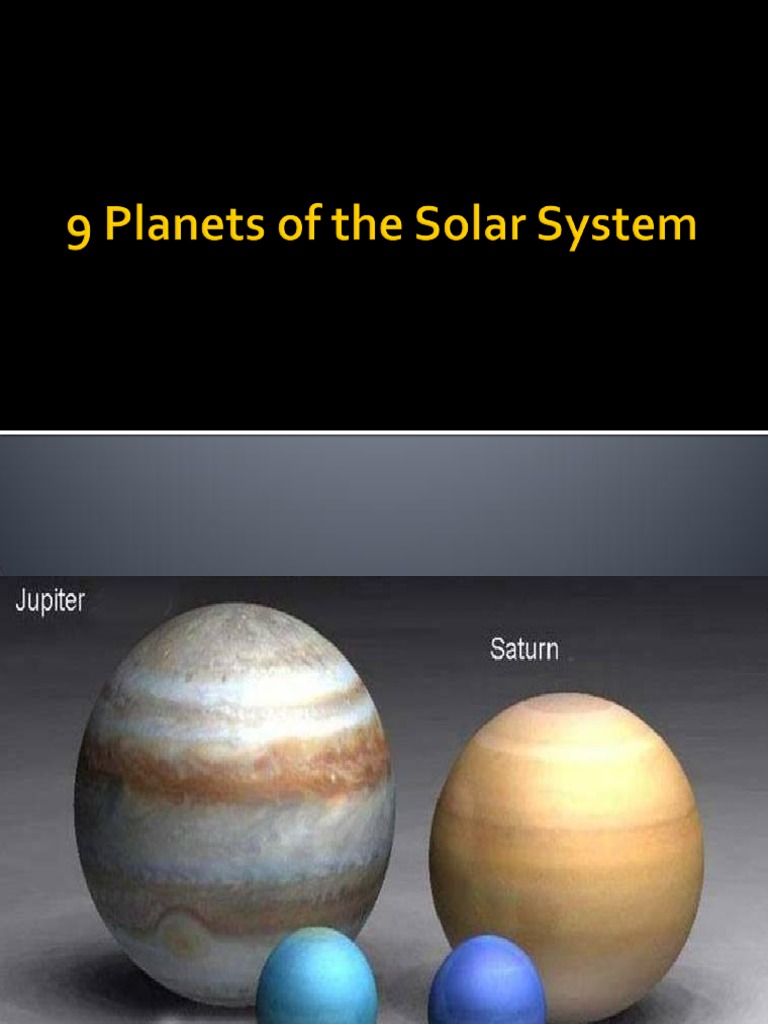 Atmosphere Of All 9 Planets