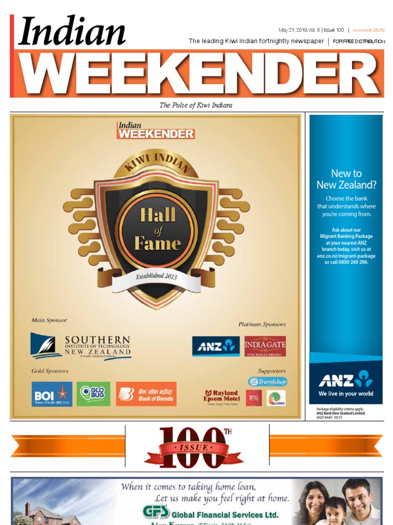 Indian Weekender Issue #100 | PDF | Stand Up Comedy | New Zealand