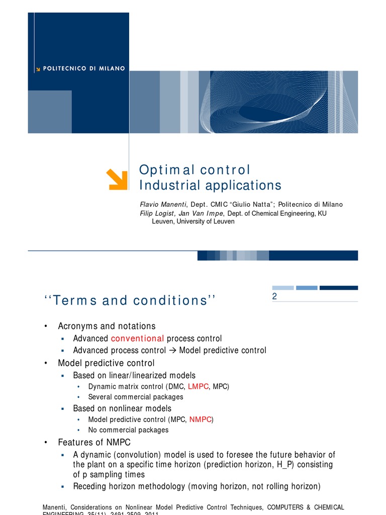 Nonlinear Model Predictive Control | PDF | Mathematical Optimization ...