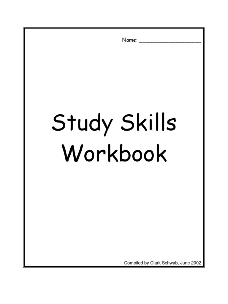 Study Skills Workbook | Multiple Choice | Test (Assessment)