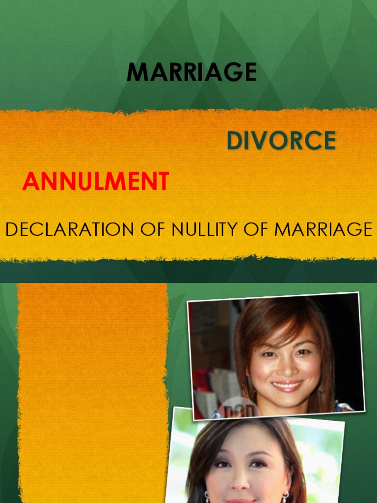 Marriage and Annulment | Annulment | Marriage