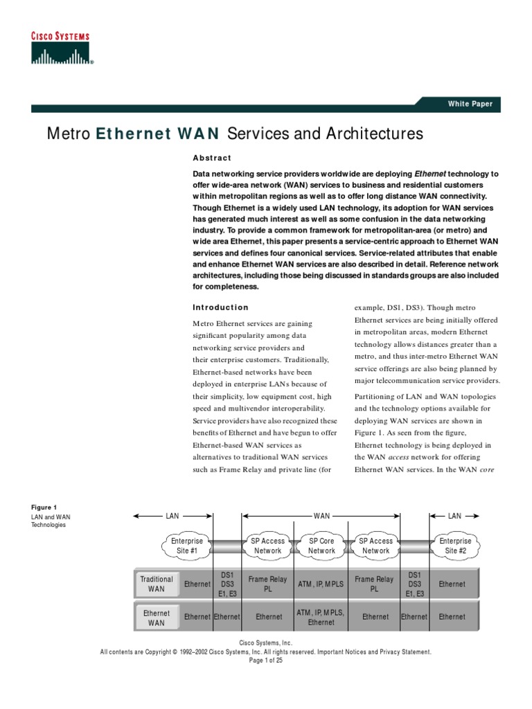 Metro Ethernet Design Guideline | PDF | Multiprotocol Label Switching | Networking