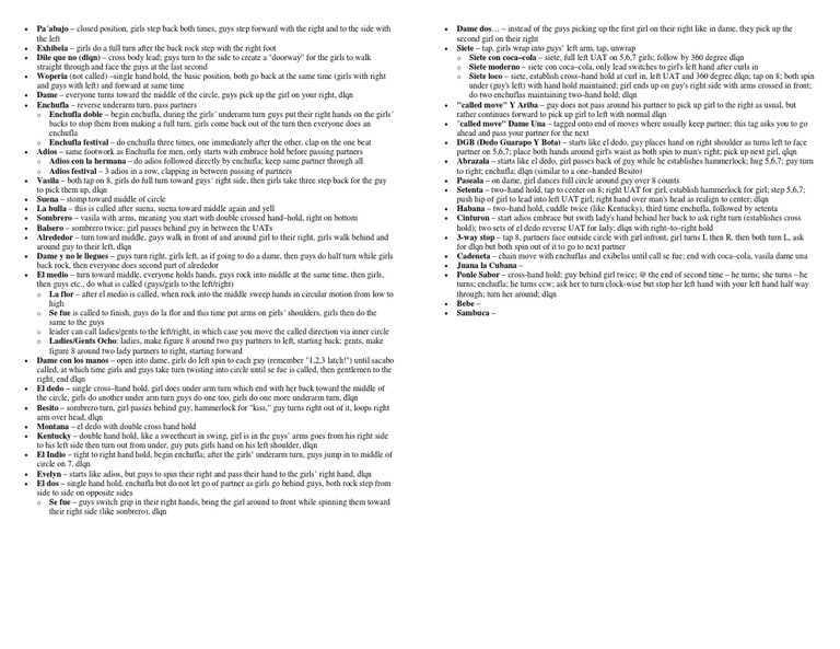Salsa Rueda Moves | PDF | Dances | Leisure