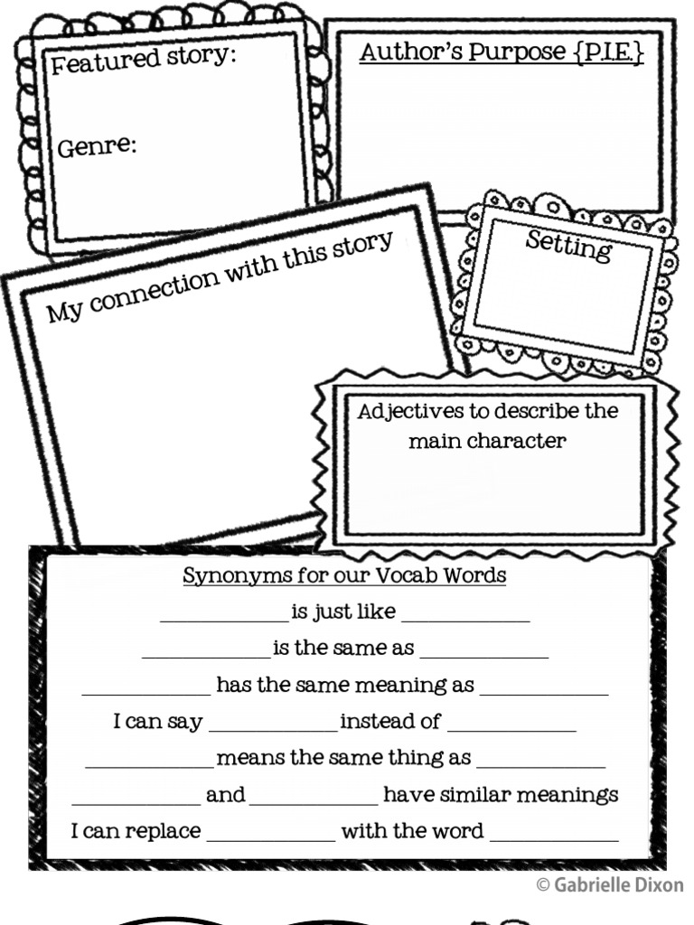 Reading Graphic Organizer Freebie | PDF
