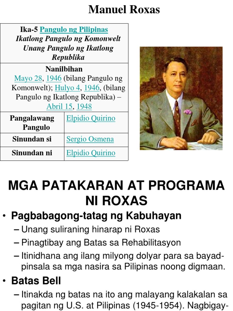Manuel Roxas | PDF