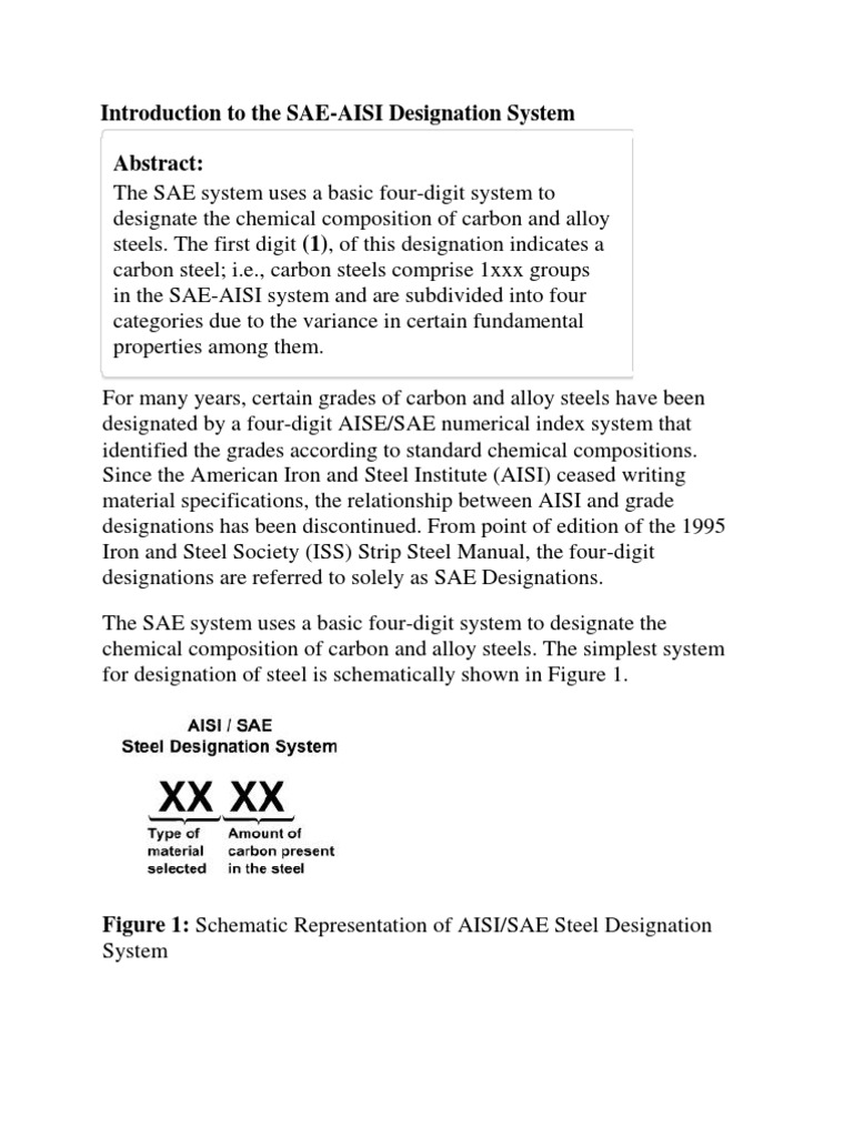 Understanding SAE-AISI Steel Designations | PDF | Chromium | Steel